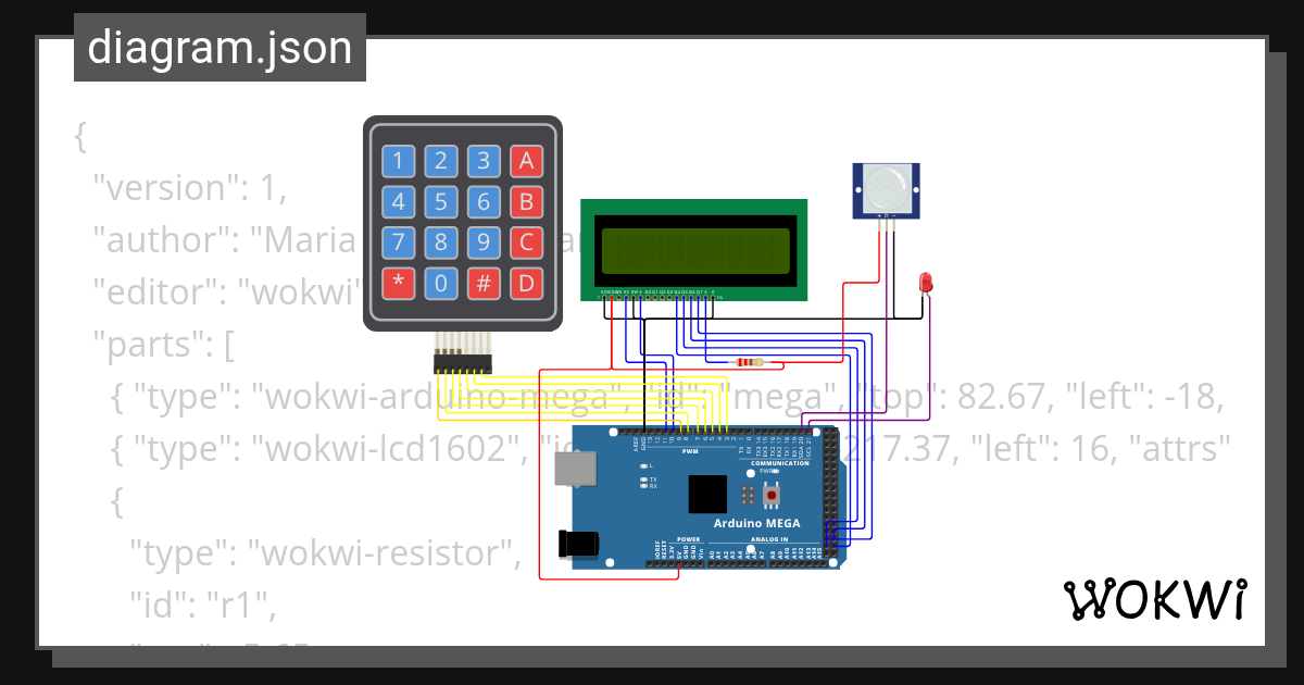 Alarme residencial L - Wokwi ESP32, STM32, Arduino Simulator