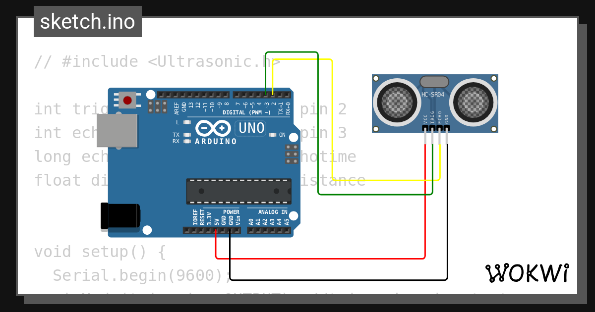Ultrasonic Latihan 1 Wokwi Esp32 Stm32 Arduino Simulator 6496