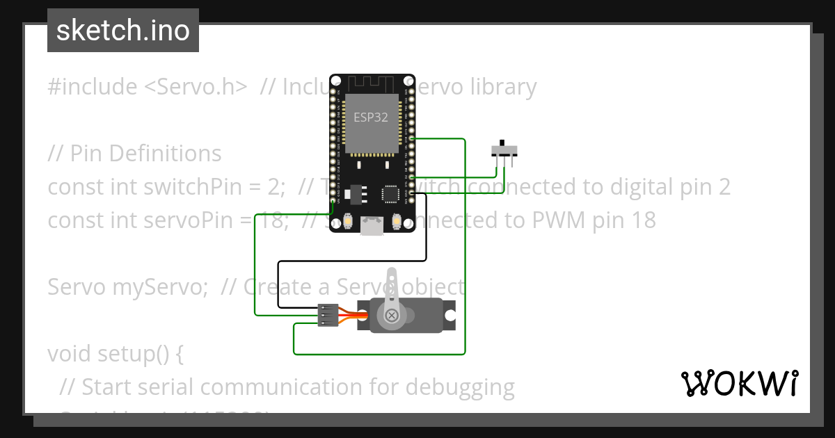 Trainer Servo Wokwi Esp32 Stm32 Arduino Simulator 