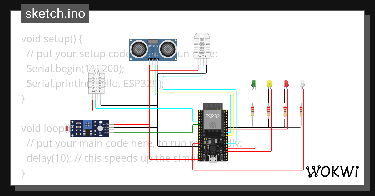 Percepción - Wokwi ESP32, STM32, Arduino Simulator