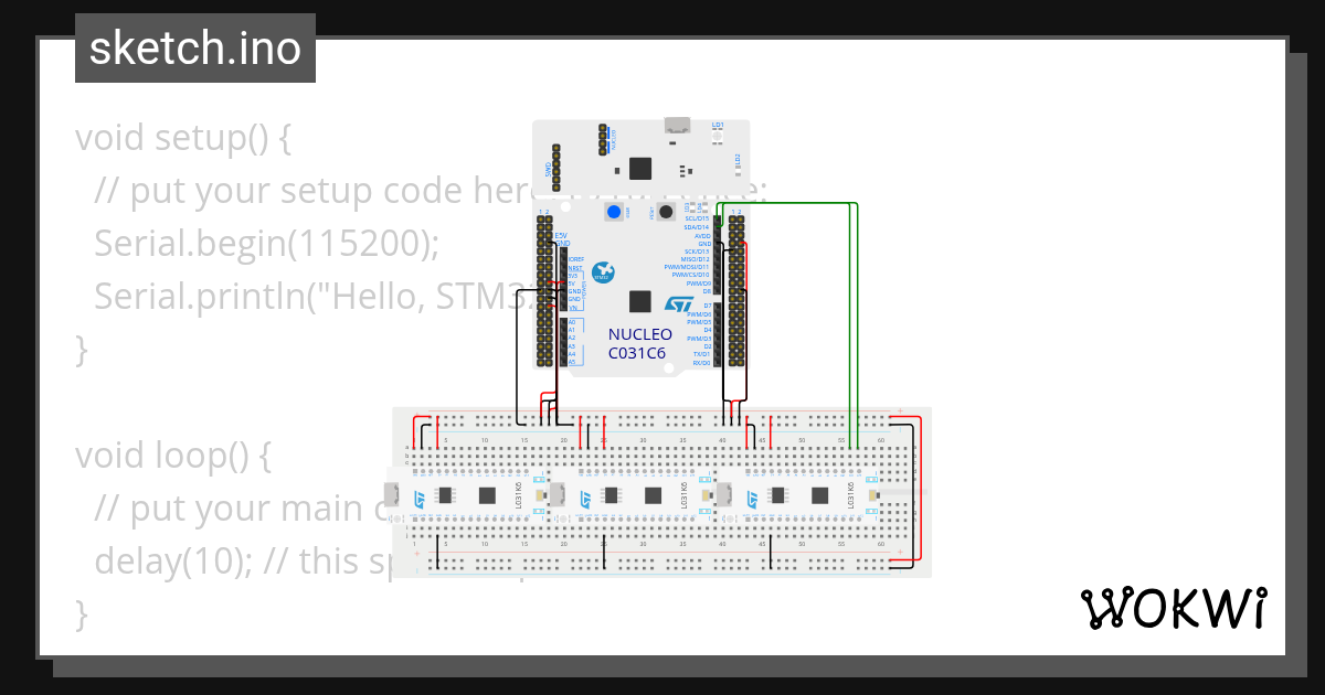 Multiple L031K6s - Wokwi ESP32, STM32, Arduino Simulator