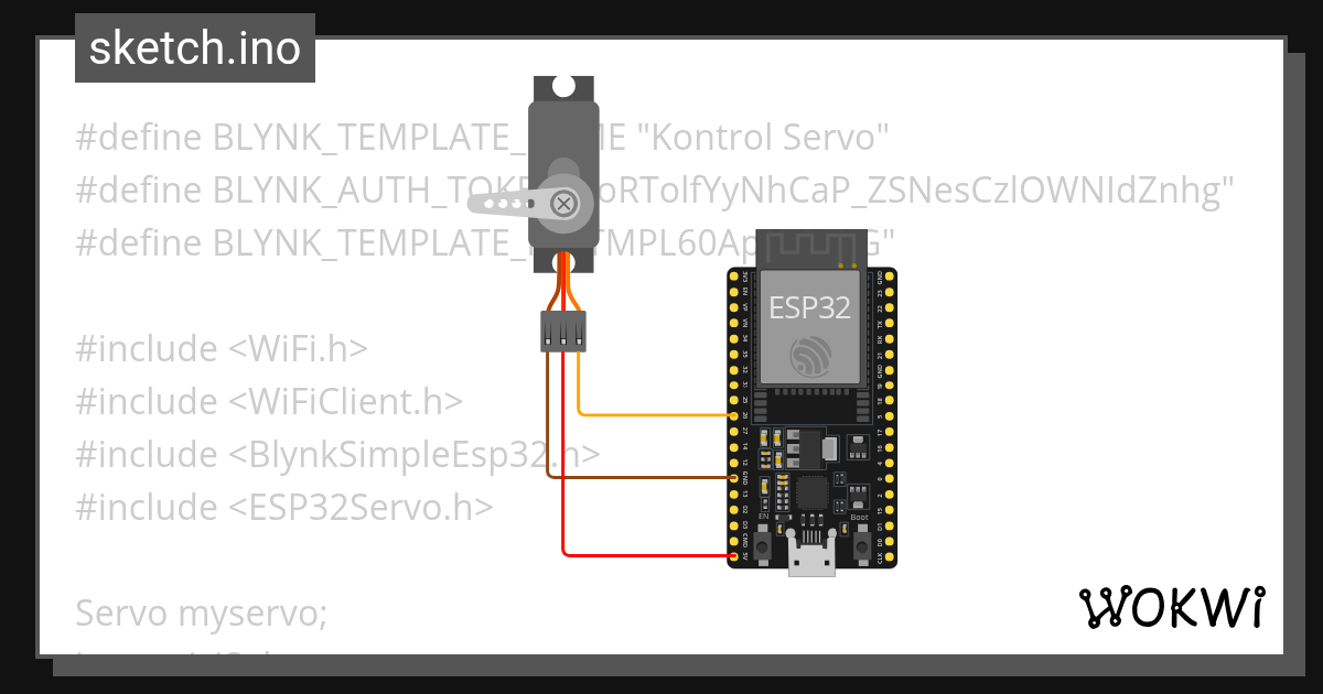 Servo Project - Wokwi ESP32, STM32, Arduino Simulator