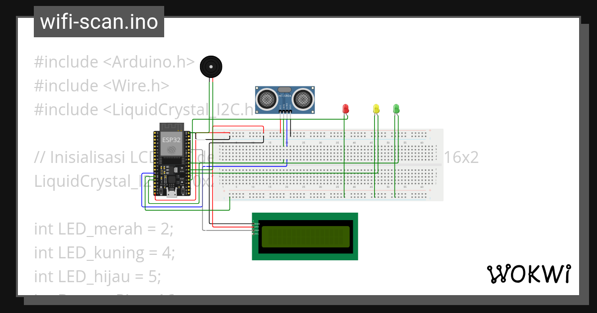 wifi-scan. Absen 09,03,07 budi,affan,radit - Wokwi ESP32, STM32, Arduino Simulator