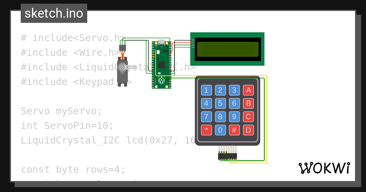 Keypad Wokwi Esp32 Stm32 Arduino Simulator 0870