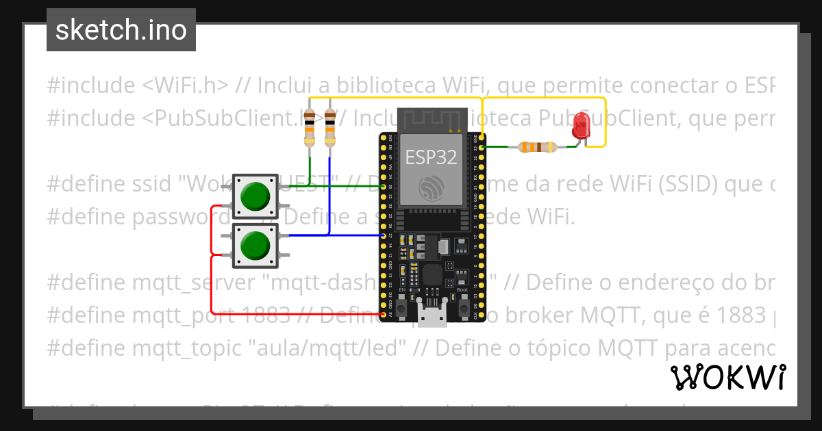 Questão 1 - MQTT esp32_B - Wokwi ESP32, STM32, Arduino Simulator
