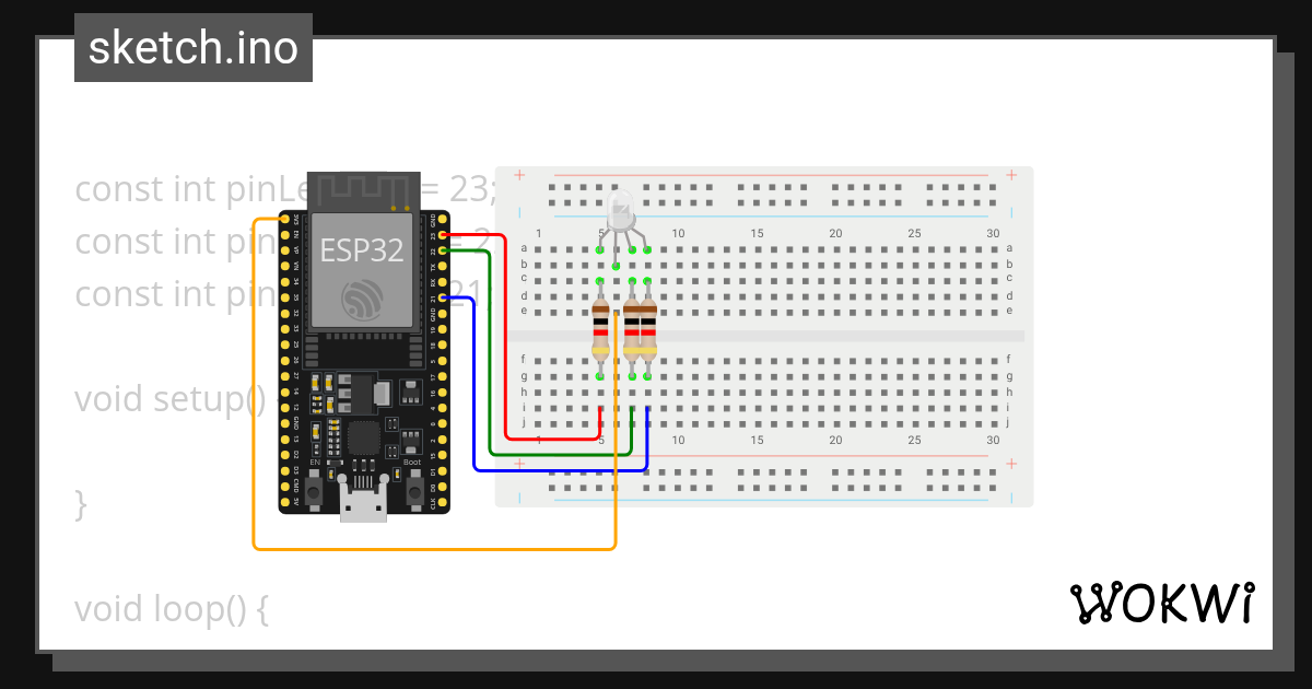 Potenciometro - Wokwi ESP32, STM32, Arduino Simulator