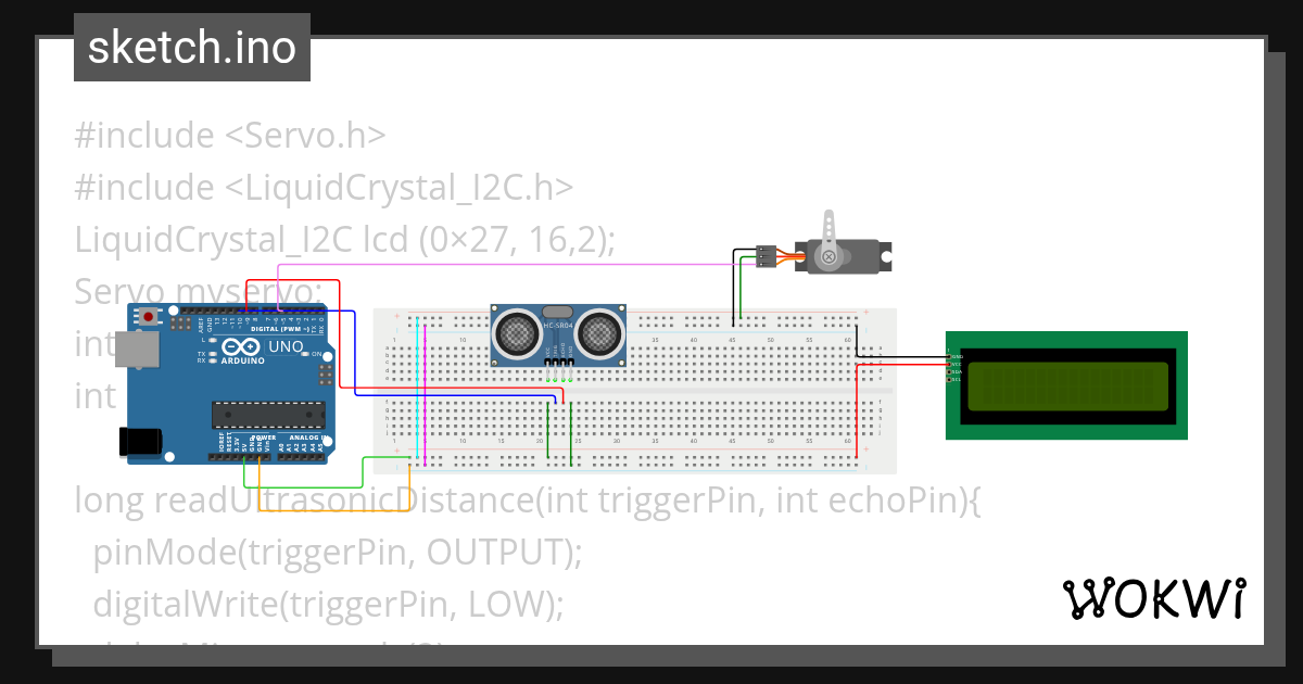 AUTOMATIC PARKING-Khoirunisa–XII F7 - Wokwi ESP32, STM32, Arduino Simulator