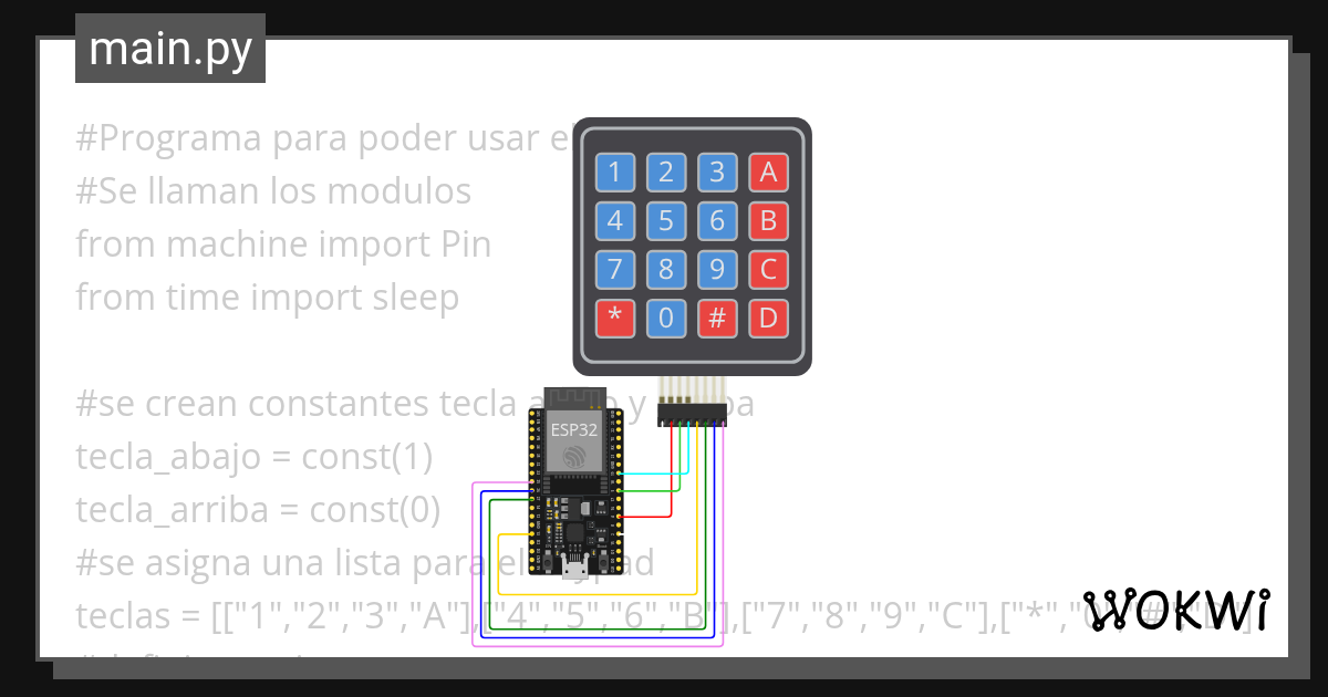 Proyecto Keypad - Wokwi ESP32, STM32, Arduino Simulator
