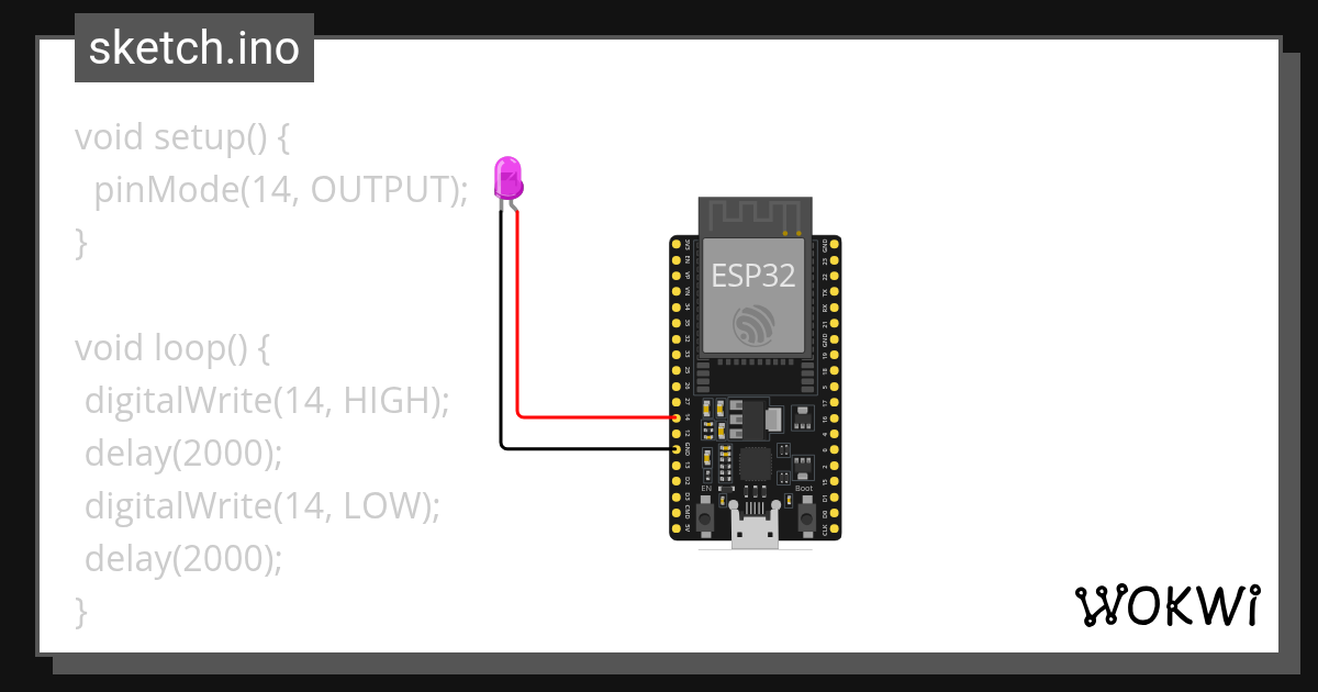 led final - Wokwi ESP32, STM32, Arduino Simulator