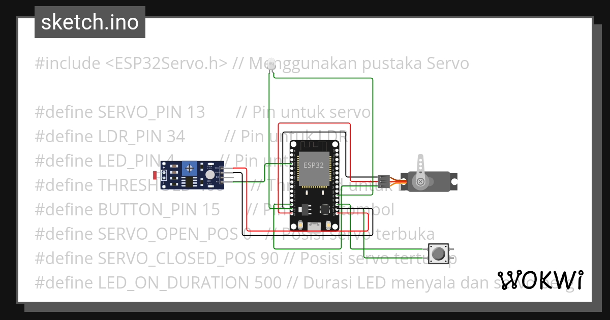 Ldr Sensor With Esp32 Copy Wokwi Esp32 Stm32 Arduino Simulator 0479