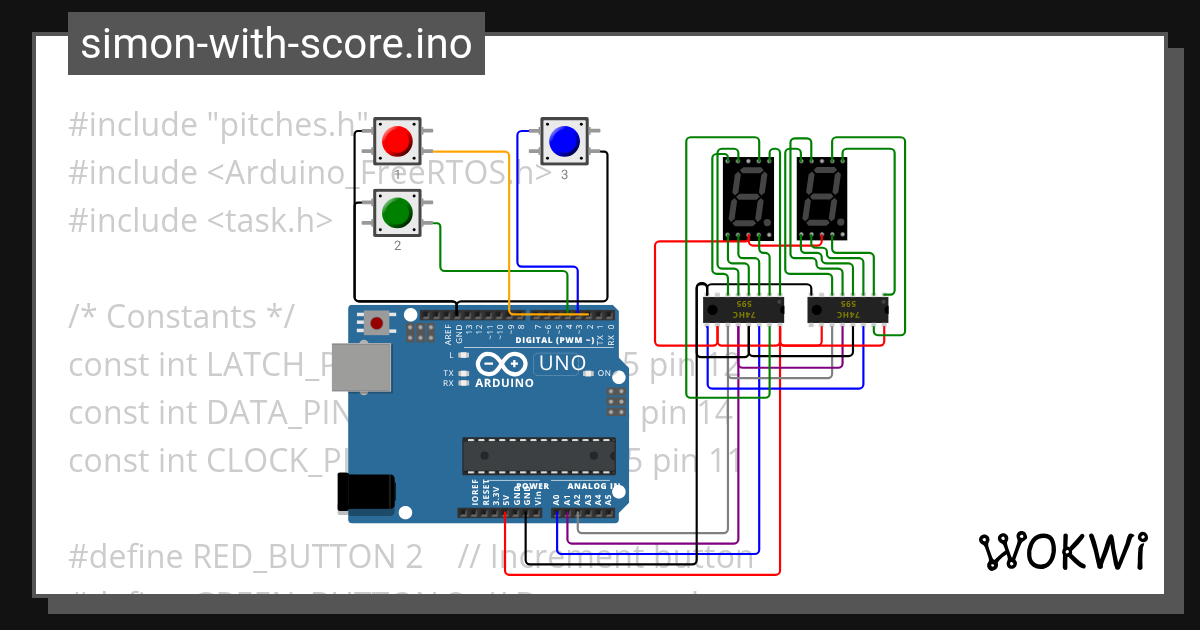 simon-with-score.ino Copy - Wokwi ESP32, STM32, Arduino Simulator