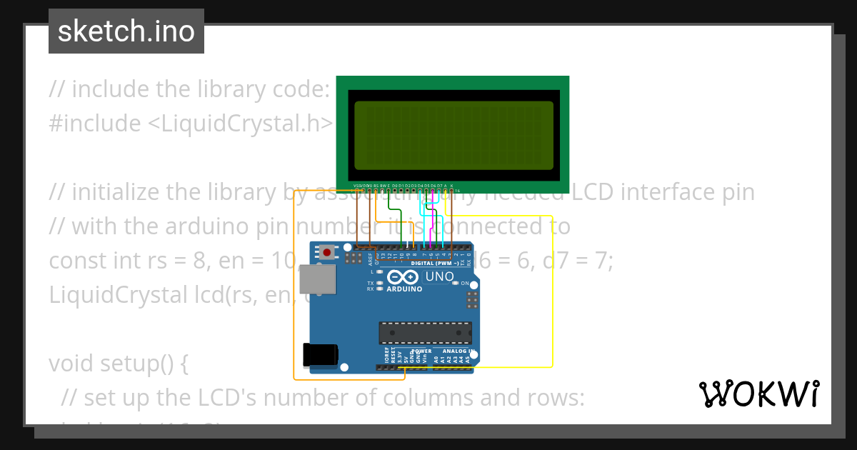 Display - Wokwi ESP32, STM32, Arduino Simulator