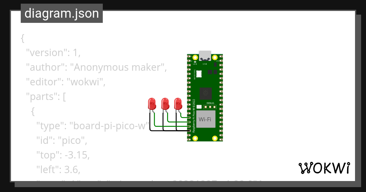 Rp Pico W Micropython Examples Wokwi Esp32 Stm32 Arduino Simulator