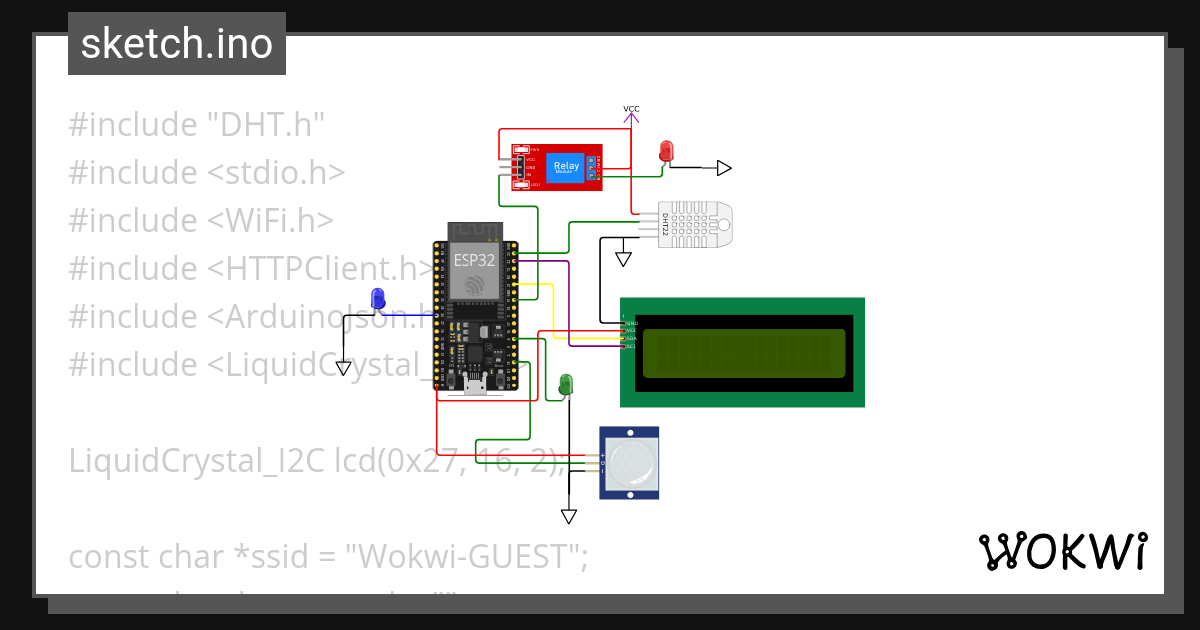 projeto aplicado - Wokwi ESP32, STM32, Arduino Simulator