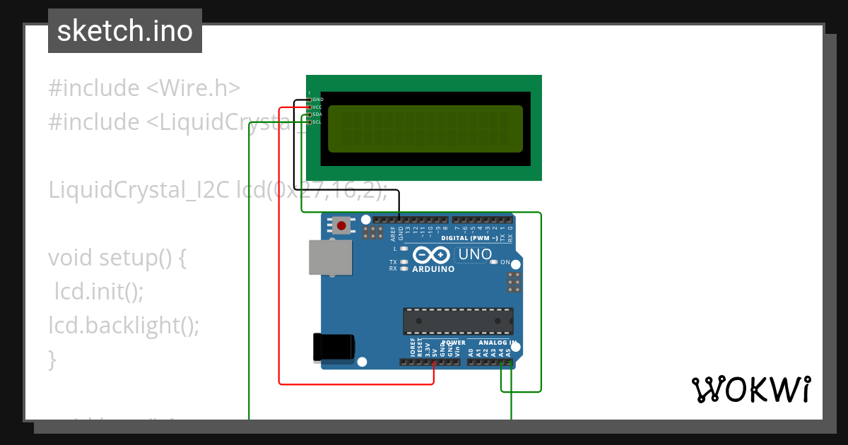 LCD - Wokwi ESP32, STM32, Arduino Simulator LCD - Wokwi ESP32, STM32, Arduino Simulator