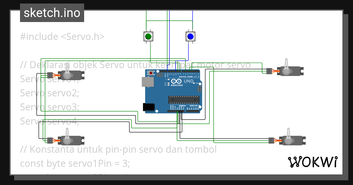 Ilham Jaya Kusuma(2120008) UTS - Wokwi ESP32, STM32, Arduino Simulator