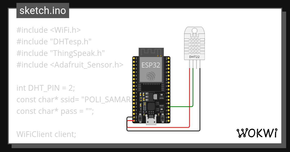 Thingspeak Wokwi Esp32 Stm32 Arduino Simulator 3018