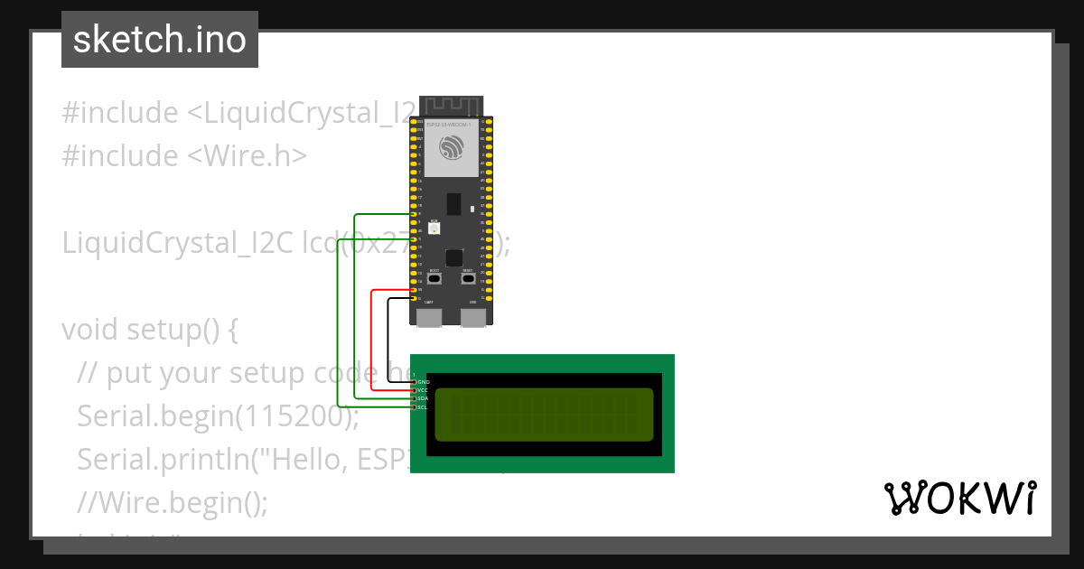 Lcd1602 Test Wokwi Esp32 Stm32 Arduino Simulator 5027