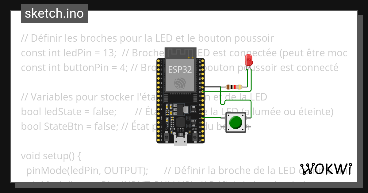 Boutton 4 Wokwi Esp32 Stm32 Arduino Simulator 