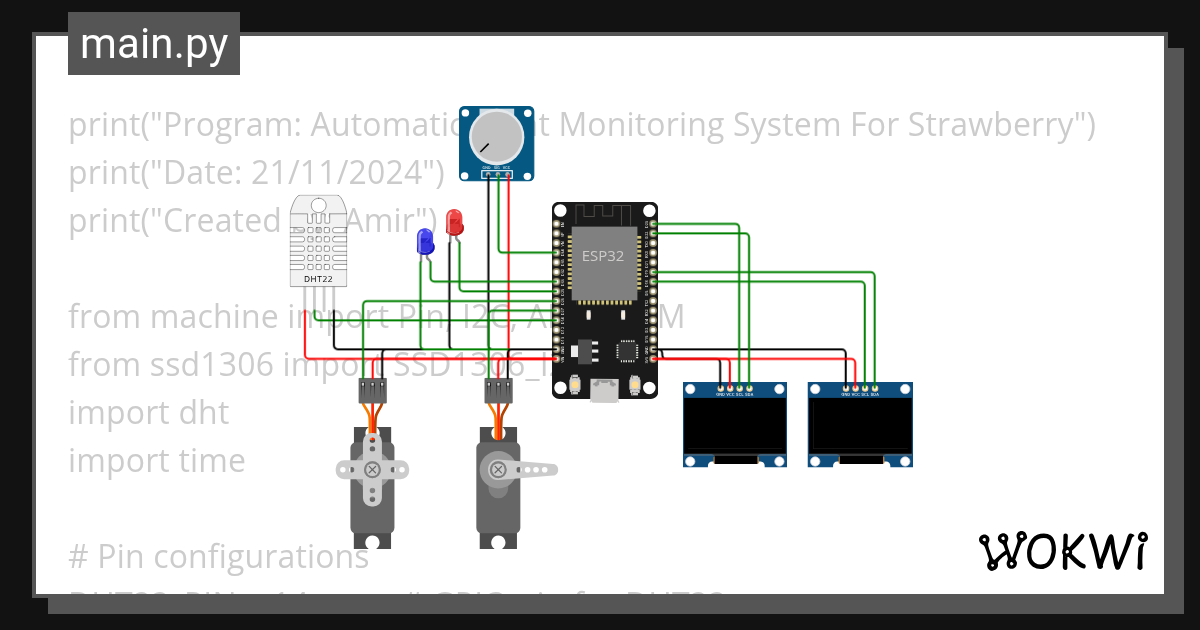 PLANT MONITORING SYSTEM AMIR - Wokwi ESP32, STM32, Arduino Simulator