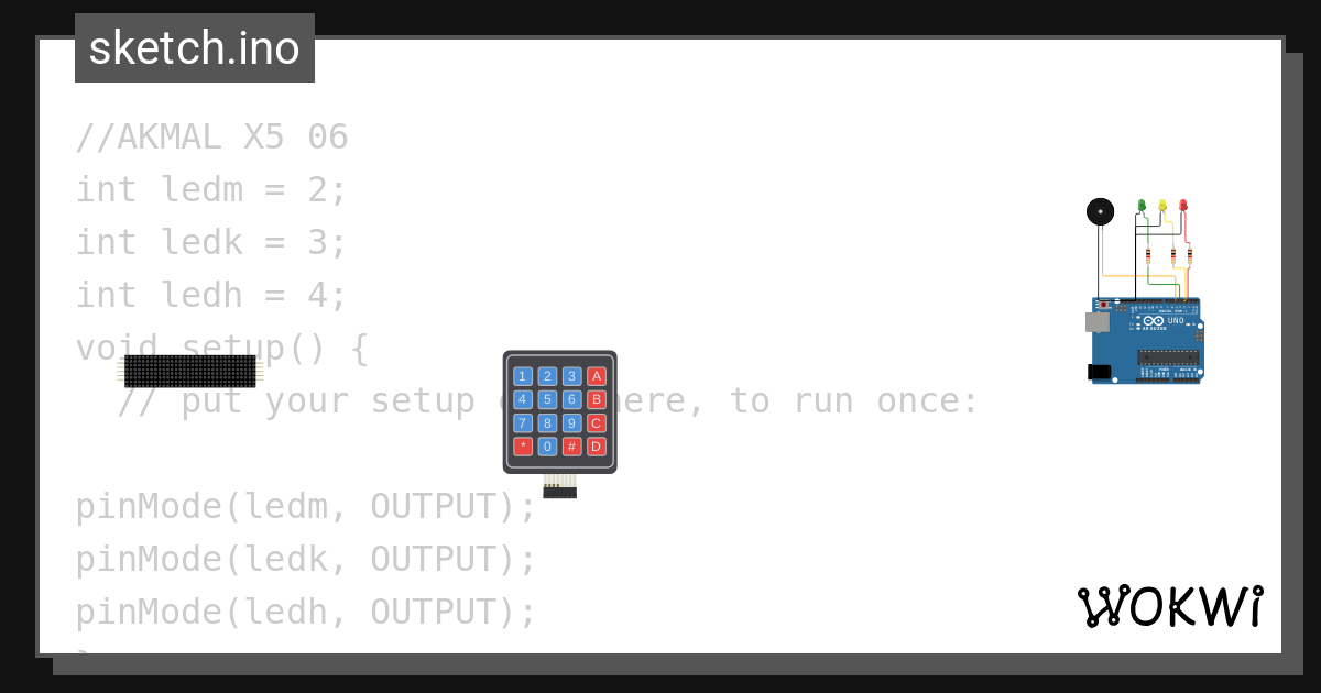 Akmal X5 06 Wokwi Esp32 Stm32 Arduino Simulator