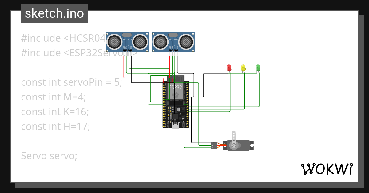 Tong Sampah Pintar Philips 1 Wokwi Esp32 Stm32 Arduino Simulator