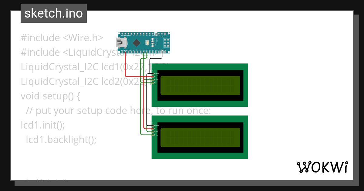 Essai 2 Lcd Wokwi Esp32 Stm32 Arduino Simulator 