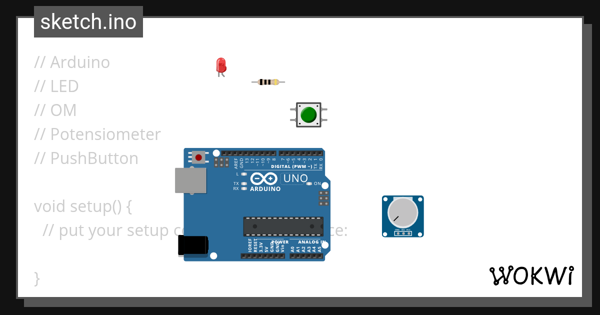 Potensiometer Wokwi Esp32 Stm32 Arduino Simulator 9595