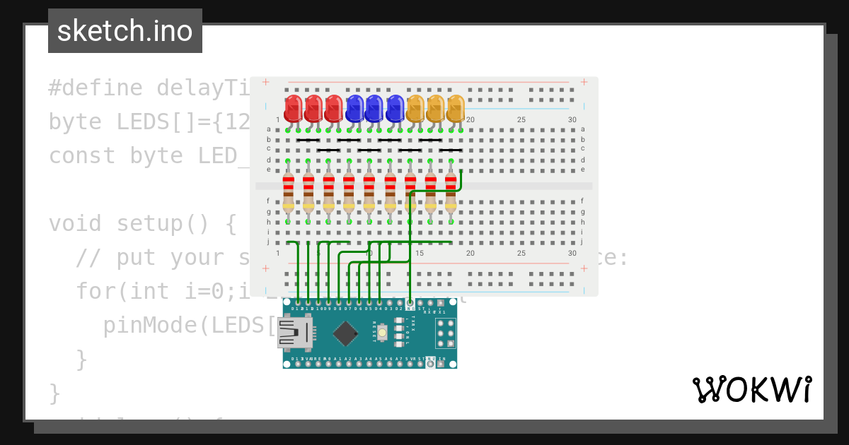 Ledstest Wokwi Esp32 Stm32 Arduino Simulator 3181