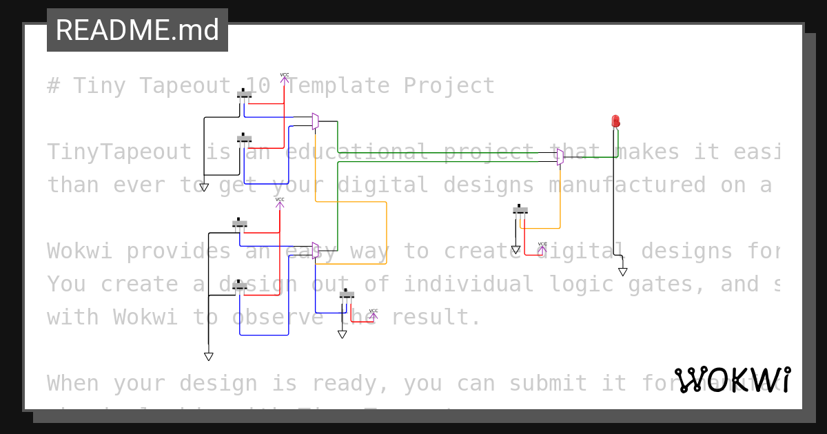 Tiny Tapeout 10 Template Copy 3 Wokwi Esp32 Stm32 Arduino Simulator