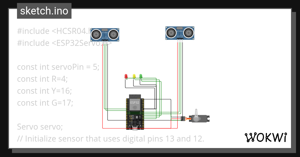 Tong Sampah Pintar Nh Jr Wokwi Esp32 Stm32 Arduino Simulator
