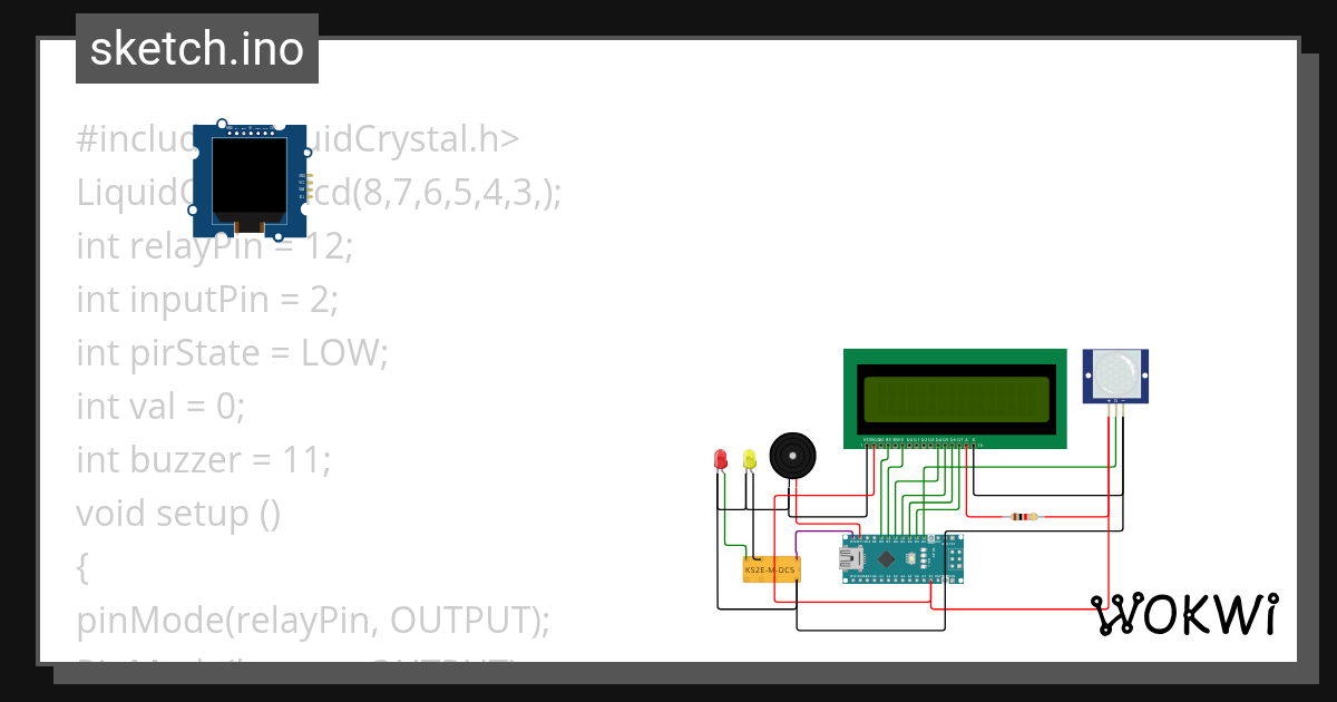 Sensor gerak dinda d2 - Wokwi ESP32, STM32, Arduino Simulator Sensor gerak dinda d2 - Wokwi ESP32, STM32, Arduino Simulator