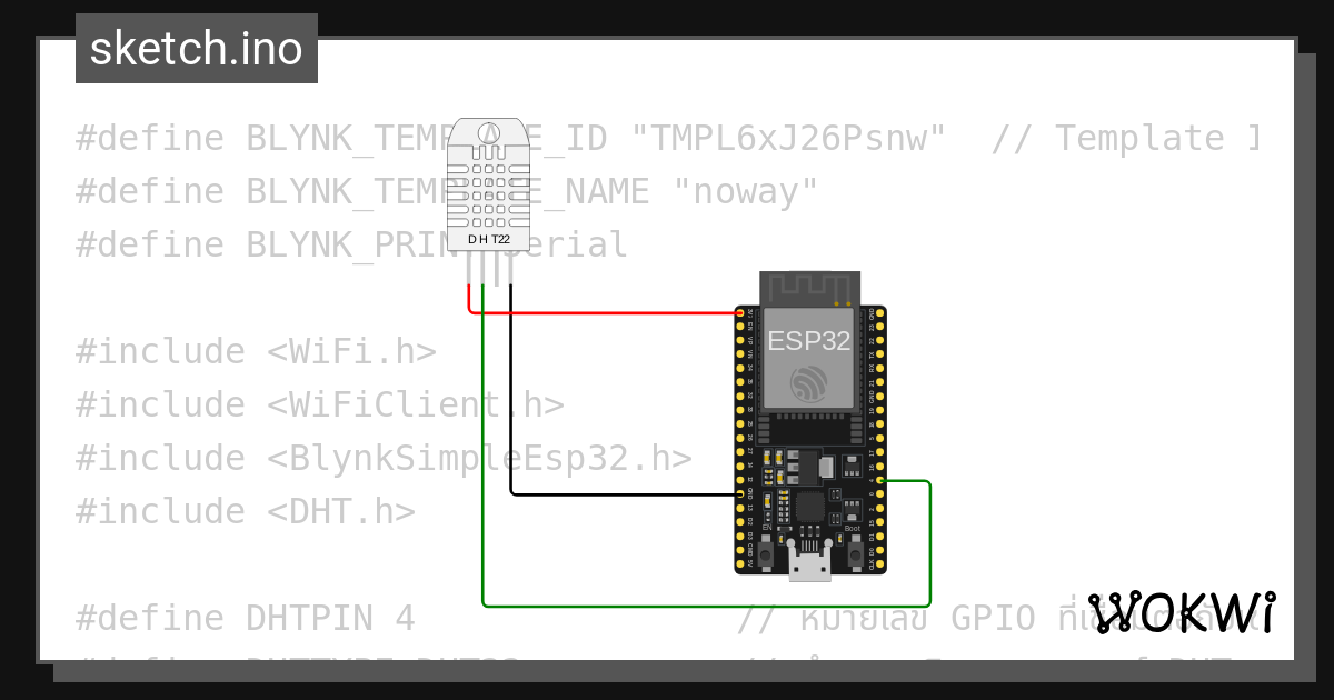 Dht Test Blynk Test Wokwi Esp32 Stm32 Arduino Simulator 0917