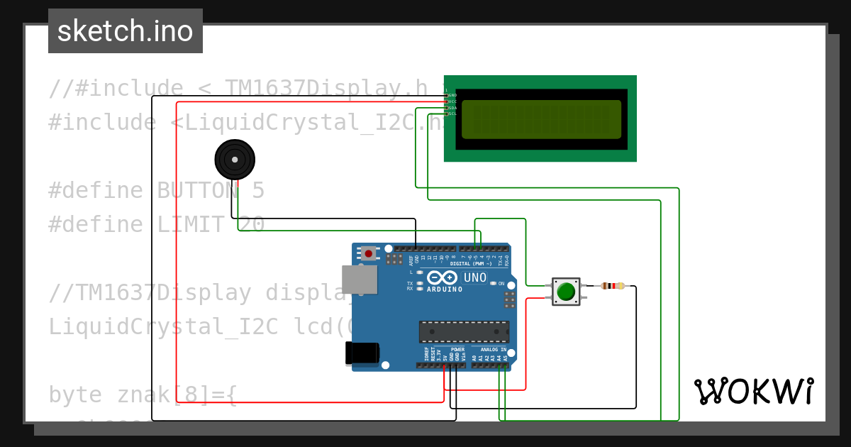 Displej Wokwi Esp32 Stm32 Arduino Simulator 3453