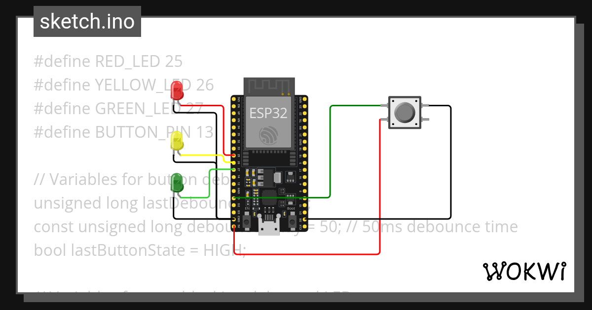 Led Switch Conditional Wokwi Esp32 Stm32 Arduino Simulator