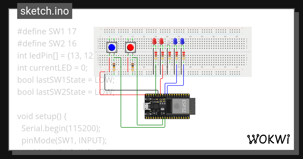 ใบงาน 4 5ตัว 101 Wokwi Esp32 Stm32 Arduino Simulator 3073
