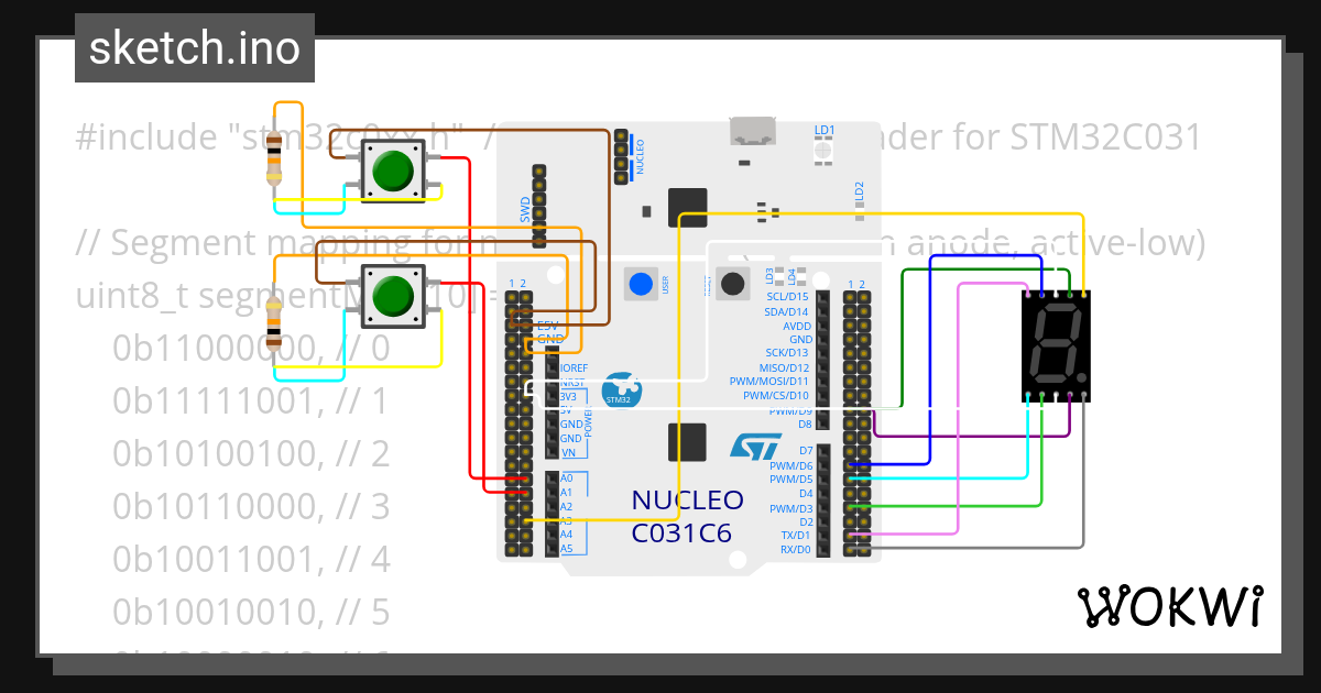 Wokwi - Online ESP32, STM32, Arduino Simulator