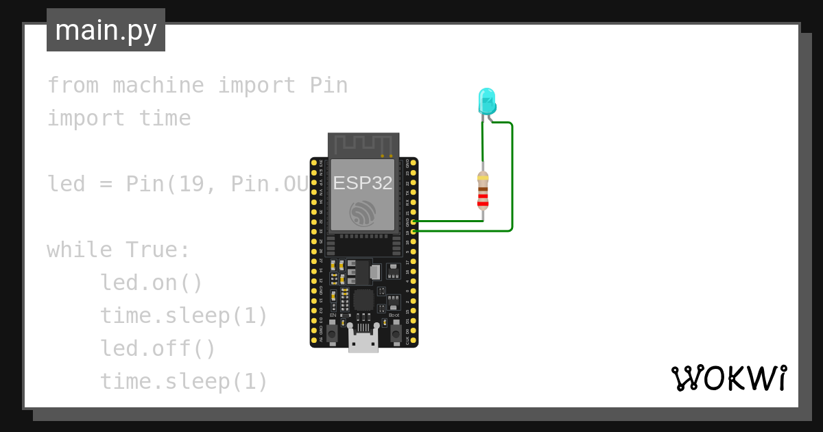 Primer ejercicio - Wokwi ESP32, STM32, Arduino Simulator Primer ejercicio - Wokwi ESP32, STM32, Arduino Simulator
