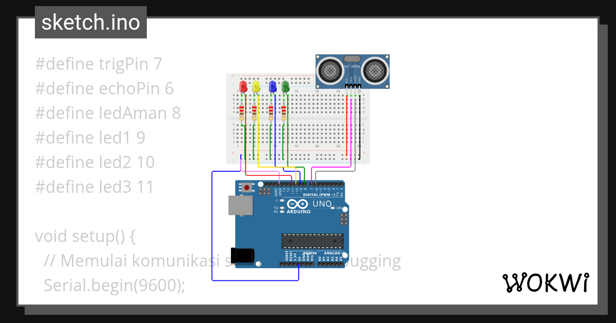 A023059percobaan Sensor Hc Sr04 Wokwi Esp32 Stm32 Arduino Simulator 0756