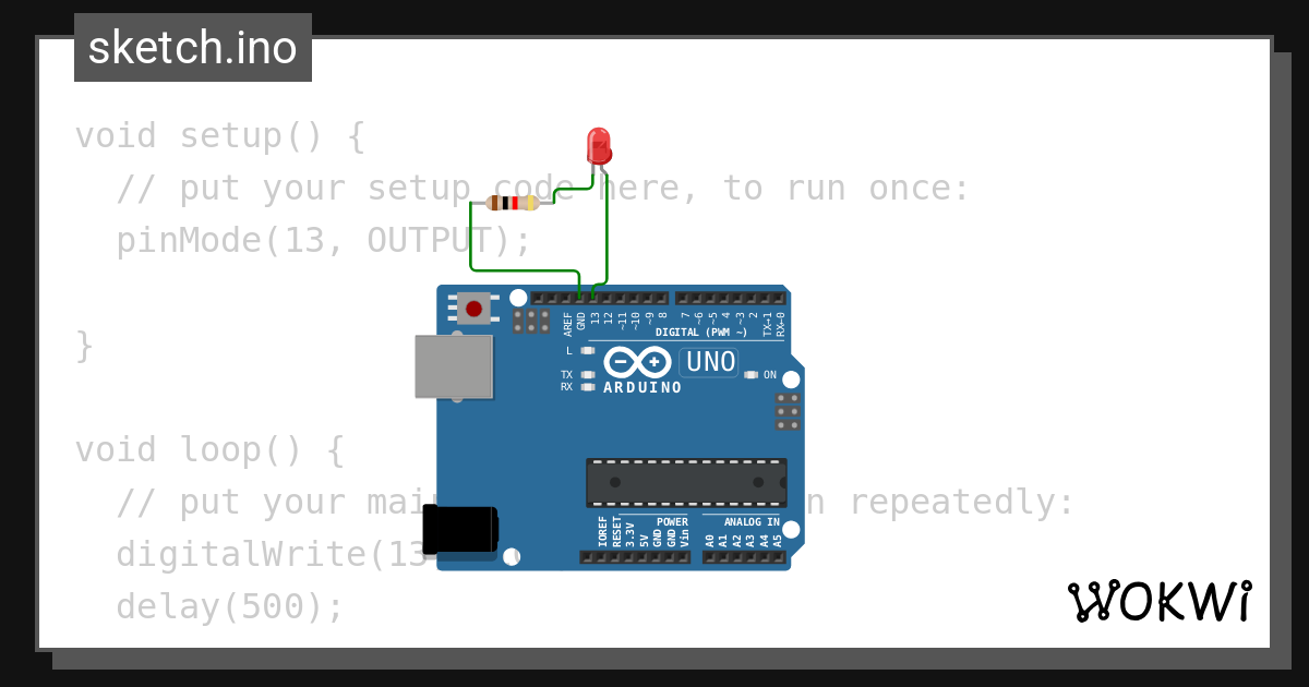 Ledblinking Wokwi Esp32 Stm32 Arduino Simulator 6442