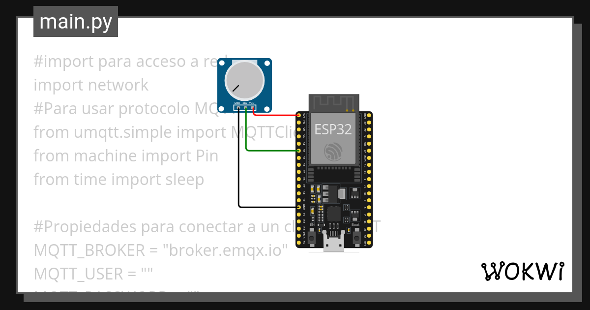 MQTT_POTENCIOMETRO - Wokwi ESP32, STM32, Arduino Simulator