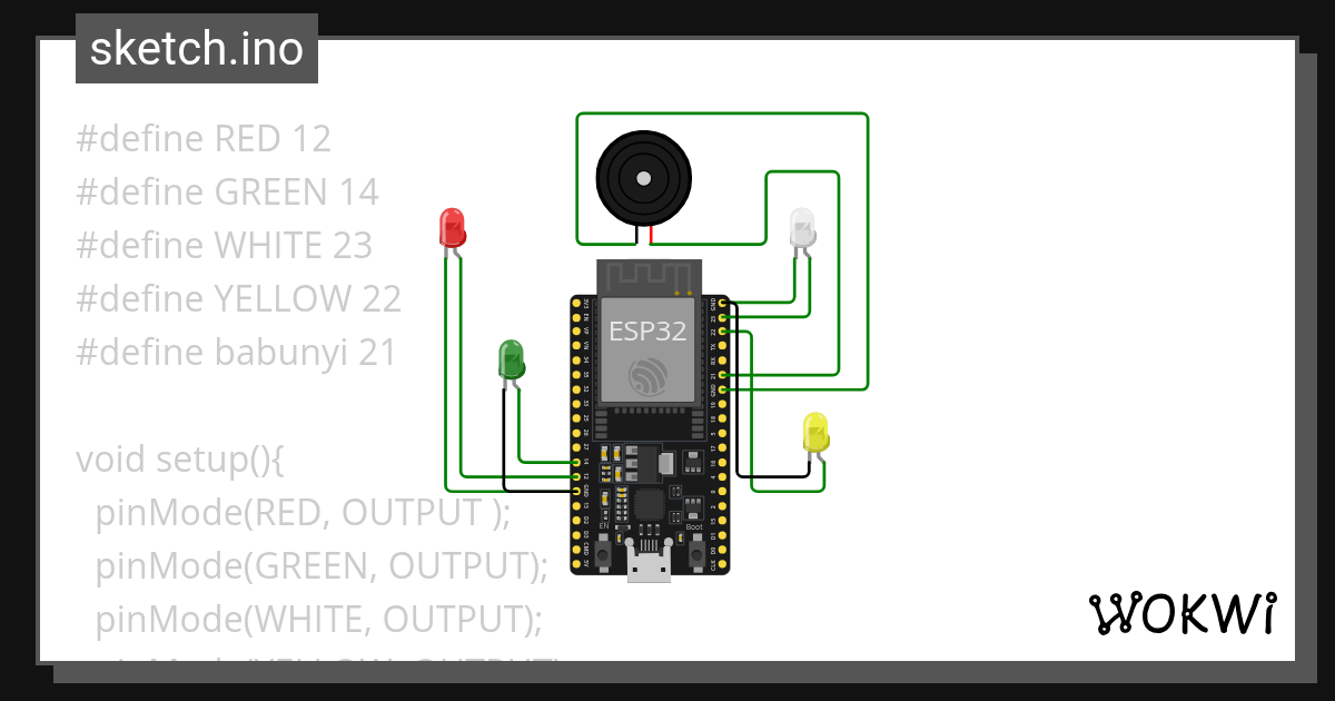 4 Lampu Boss Copy Wokwi Esp32 Stm32 Arduino Simulator 