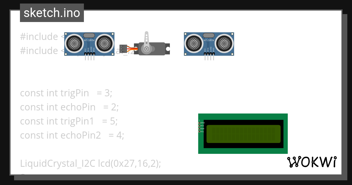 tong sampah otomatis Copy uno - Wokwi ESP32, STM32, Arduino Simulator
