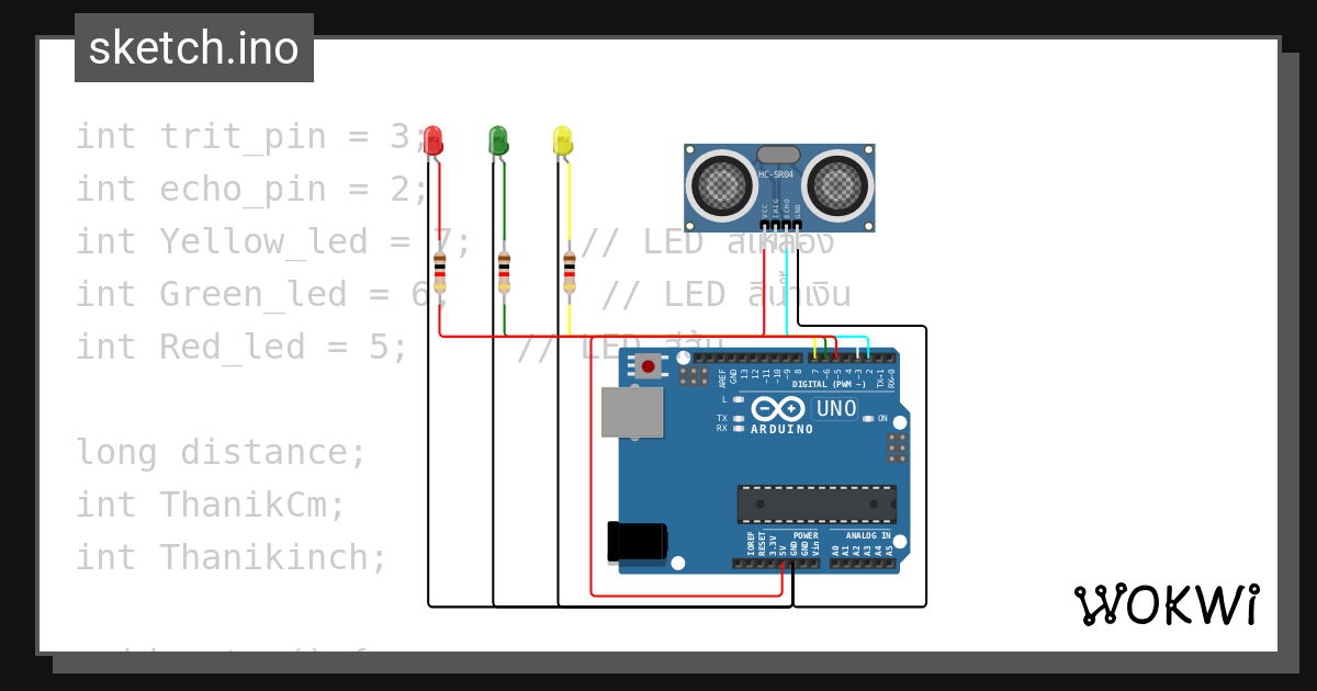 Untrasonic Ex Wokwi Esp32 Stm32 Arduino Simulator 6008