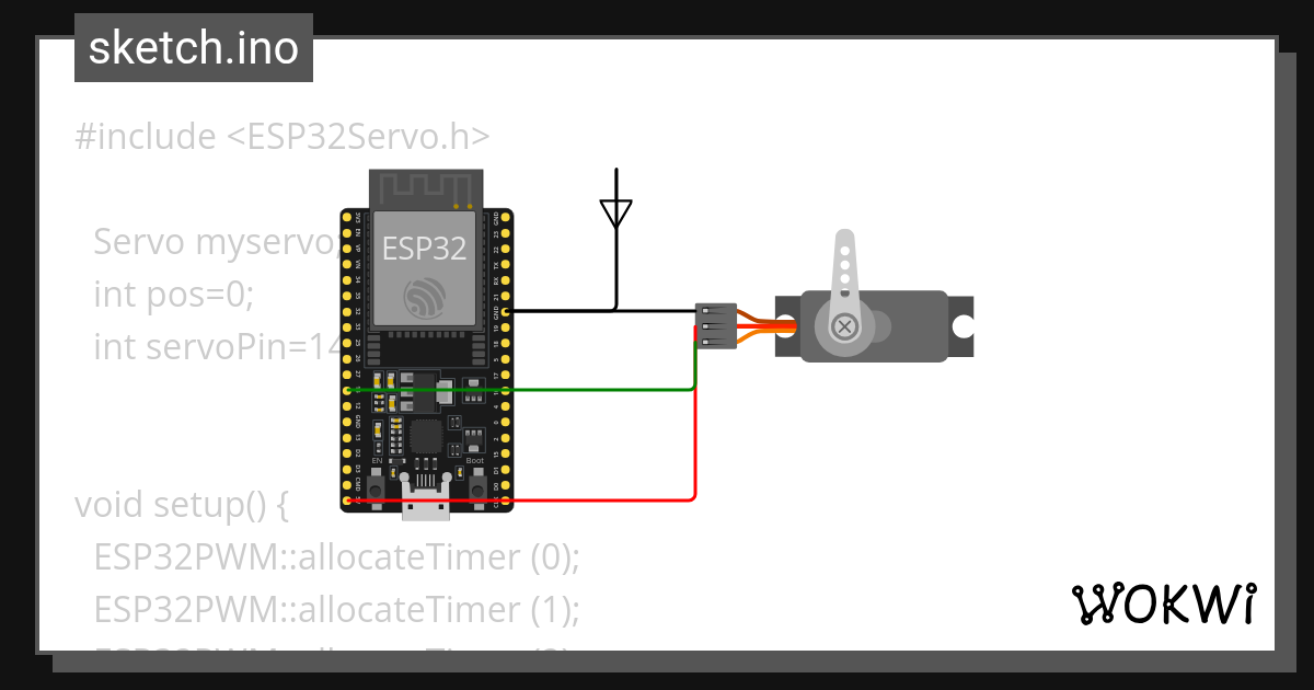 Servo1 Wokwi Esp32 Stm32 Arduino Simulator 7420