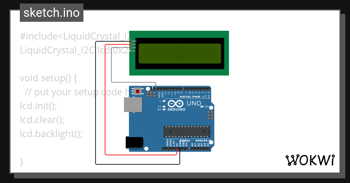 LCD Project - Wokwi ESP32, STM32, Arduino Simulator