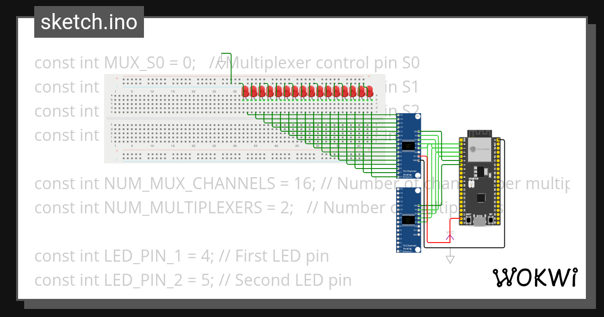 Multiplexer Copy Wokwi Esp32 Stm32 Arduino Simulator 