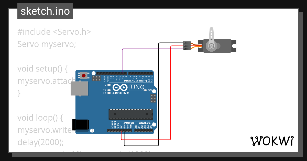 Servo Wokwi Esp32 Stm32 Arduino Simulator 8954