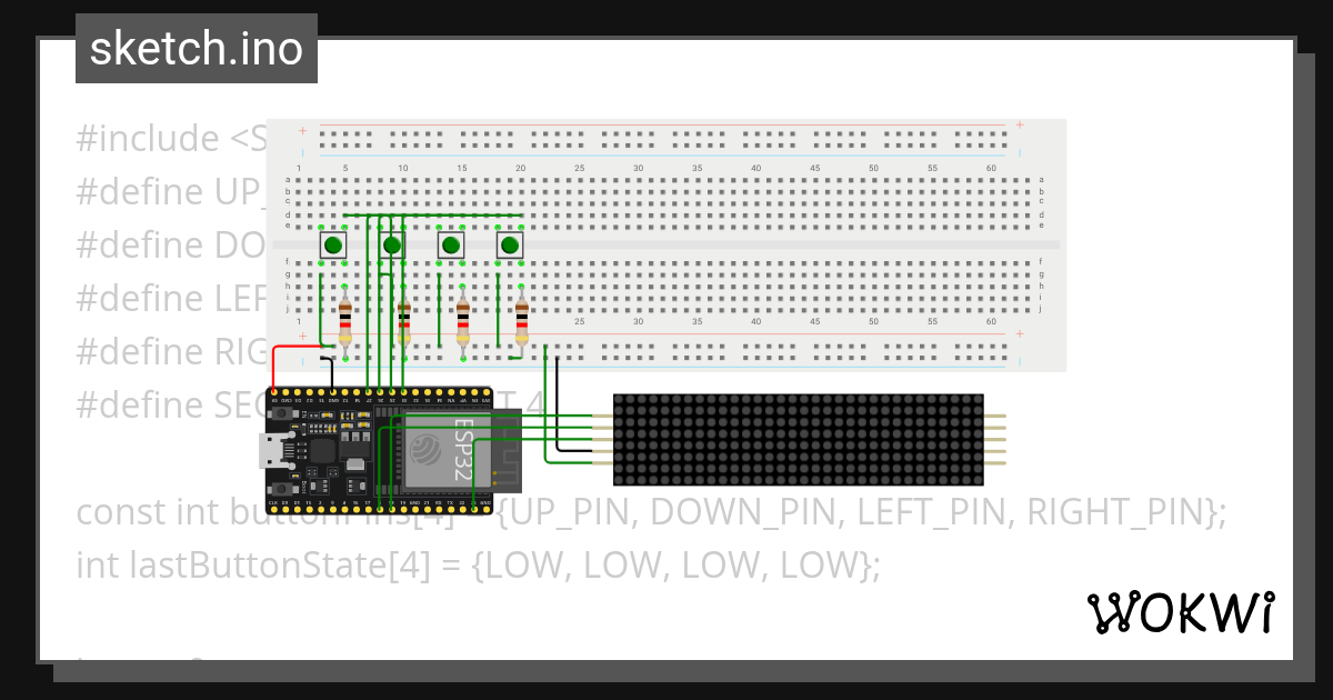 ESP32 Move - Wokwi ESP32, STM32, Arduino Simulator