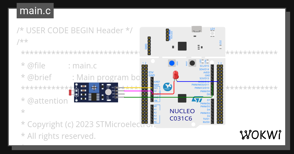 lab3 - Wokwi ESP32, STM32, Arduino Simulator